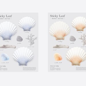 Sticky Notes shell / Shellfish Notepad / Notepads / Memo Pad - Etsy