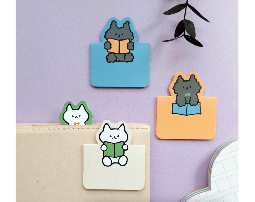 Kitty Magnetic Bookmark_reading / Cat Bookmarks / Planner Bookmark ...