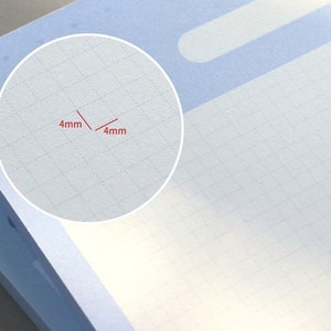B5 Grid Notepads 6types / Simple Notepad / Big Memo Pad / - Etsy