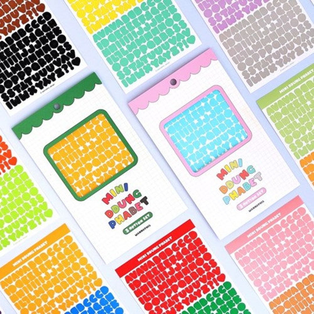 Alphabet Sticker Pack 10sheets / Planner Stickers / - Etsy