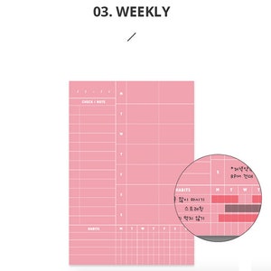 Weekly Plan Notepads / Colorful Notepad / Personalized Notepad - Etsy