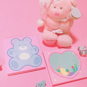 Heart Window Notepad / 100sheets / Colorful Notepads / Pink - Etsy