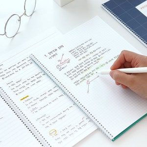 B5 Notebook 8types / Lined Notebook Grid Notebook Cornell - Etsy