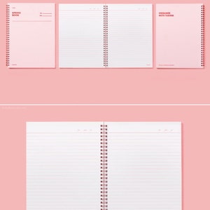 Spring Notebook L rose Quartz / Lined Notebook, Grid Notebook, Cornell ...