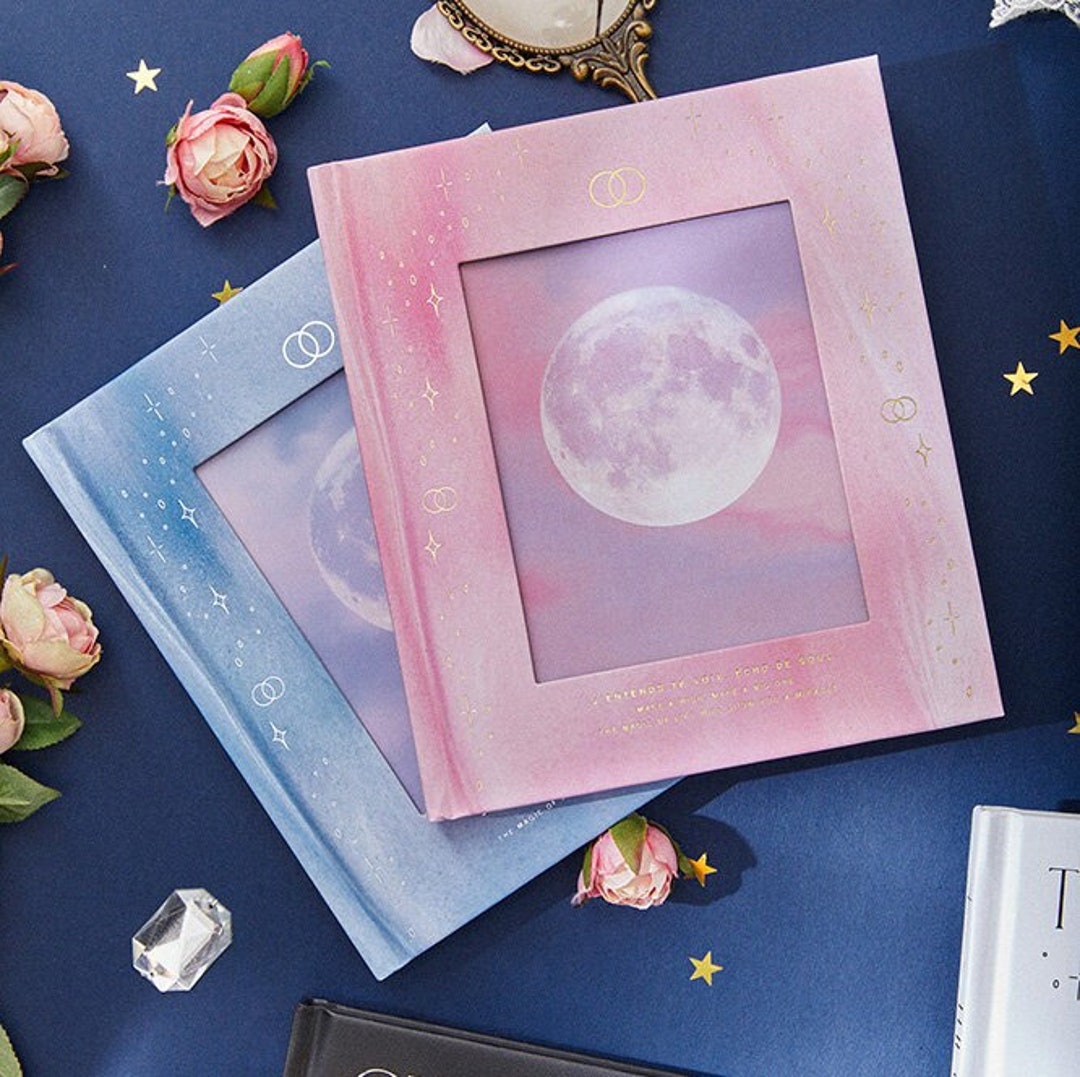 Moon Notebook_magical Days grid/blank / Grid Journal / Spiral Scrapbook ...