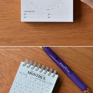 A7 Monthly & 24hours Time Table Notebook / Lined Journal - Etsy