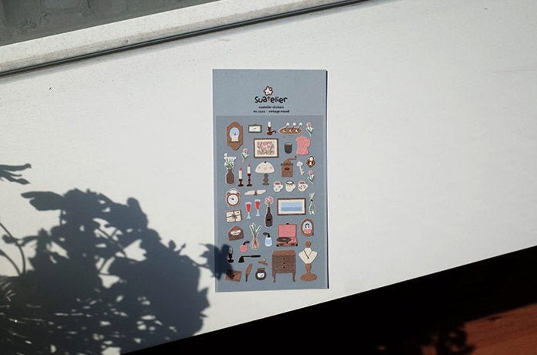 Planner Stickers vintage Mood / Stationery / Diary Stickers - Etsy