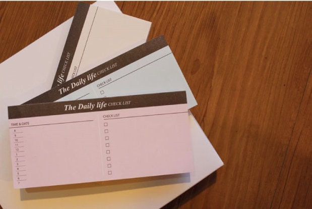 Daily Checklist Notepad S / Notepad / to Do List / Shopping - Etsy