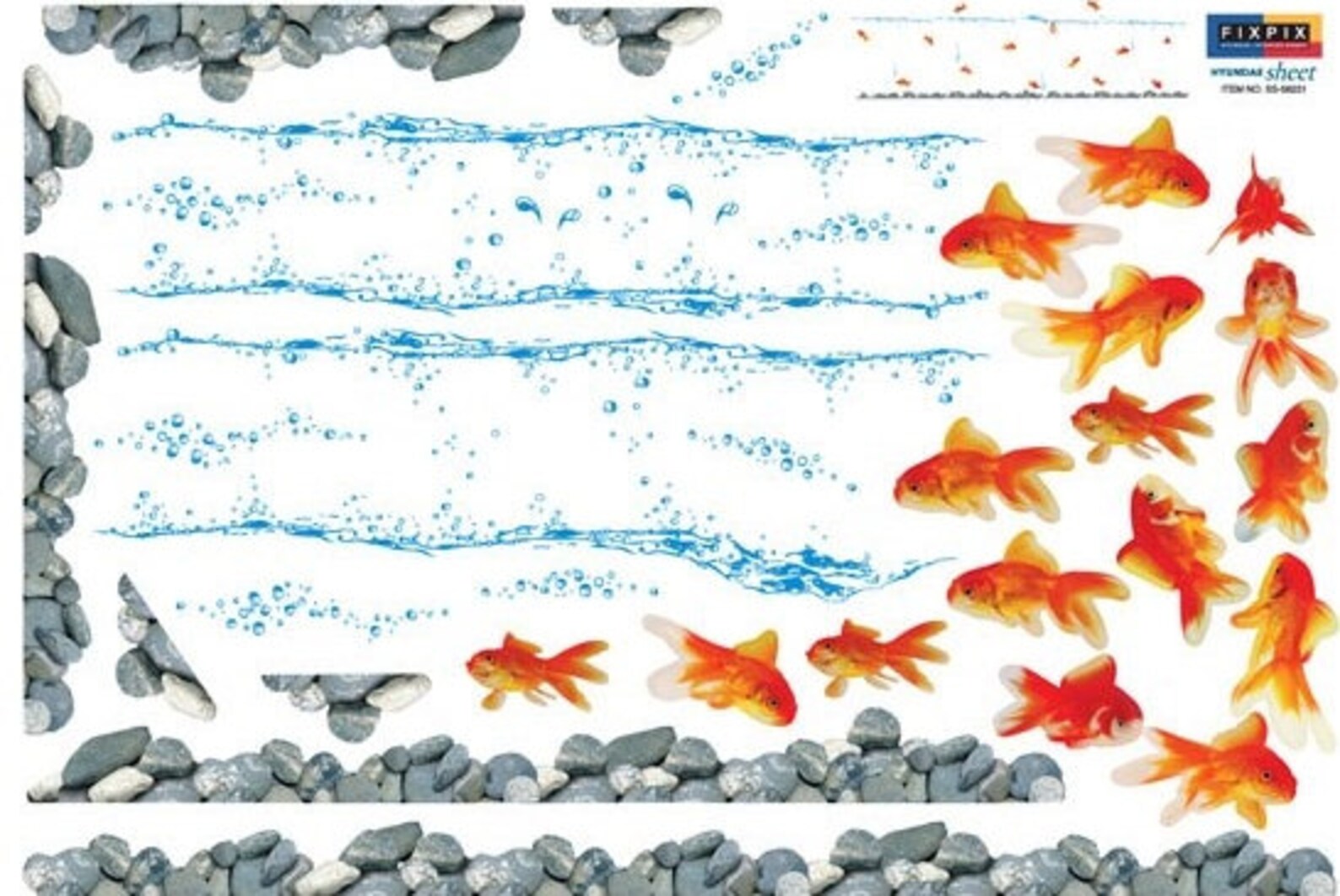 Gold Fishes Wall Decal Sticker / Gold Fish Sticker - Etsy