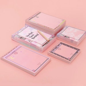 Read Me Pink Notepad L / Pink Notepads / Memo Pad / Stationery ...