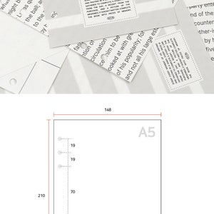 A5 Planner Refill_typographic / Planner Inserts / A5 Diary - Etsy