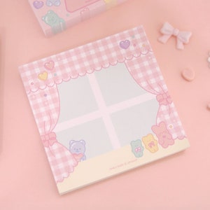 Pink Memo Pad / Colorful Notepad / Notepads / Scrapbooking / - Etsy