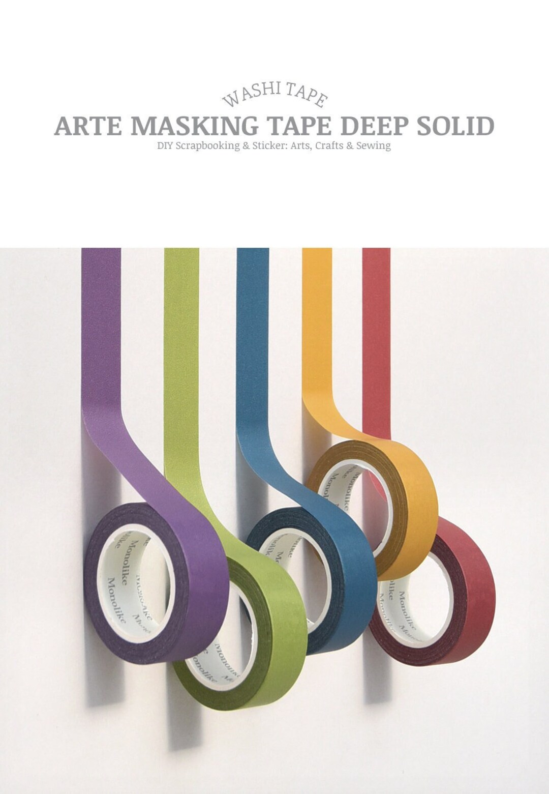 Arte Masking Tape sherbet Solid / Masking Tape / - Etsy