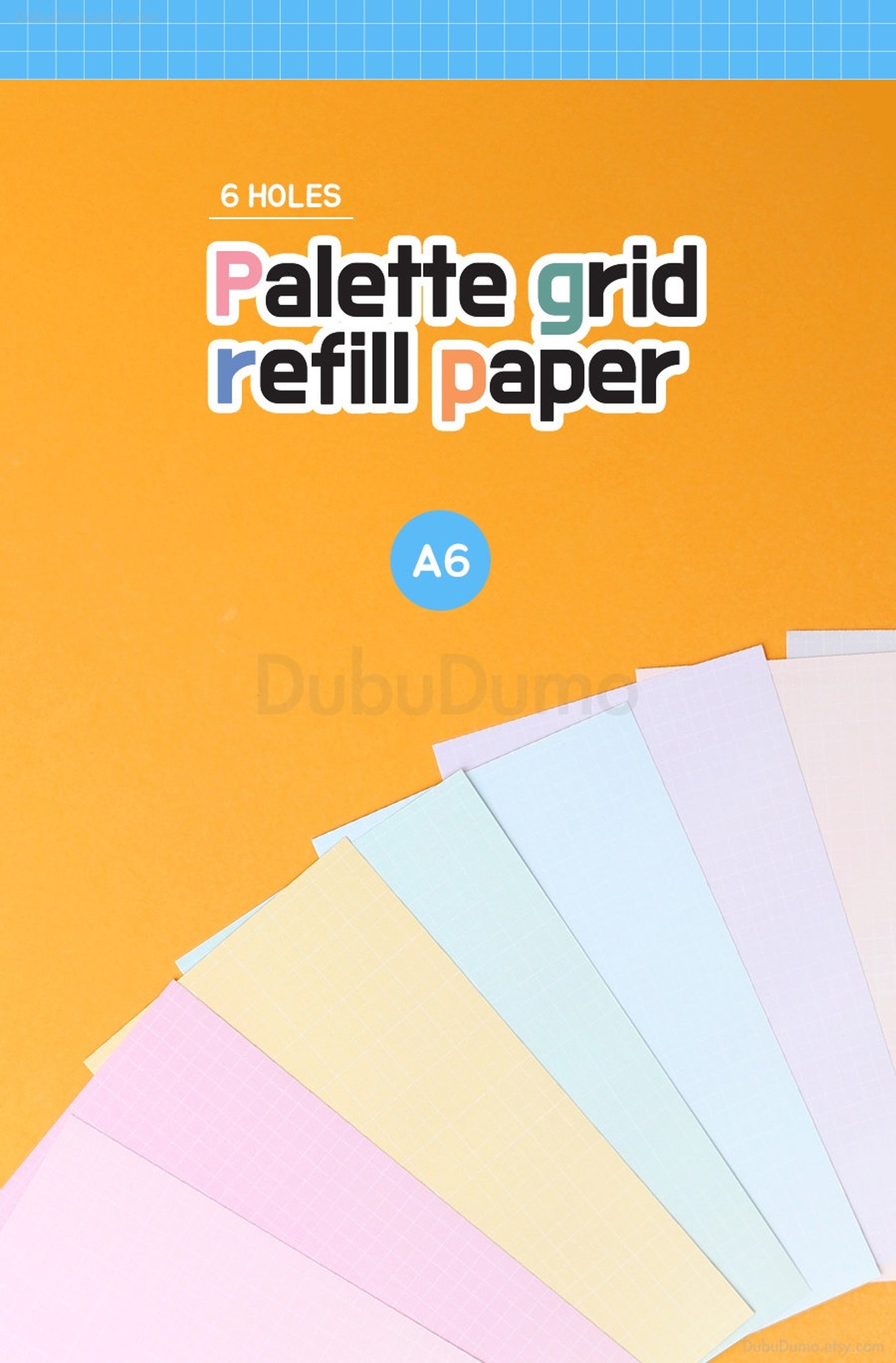 A6 Planner Inserts 24types /grid Line Inserts Diary - Etsy