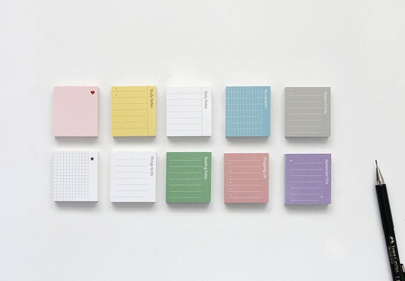 Index Sticky Notes / Bookmark Sticky Note / Notepads Notepad - Etsy