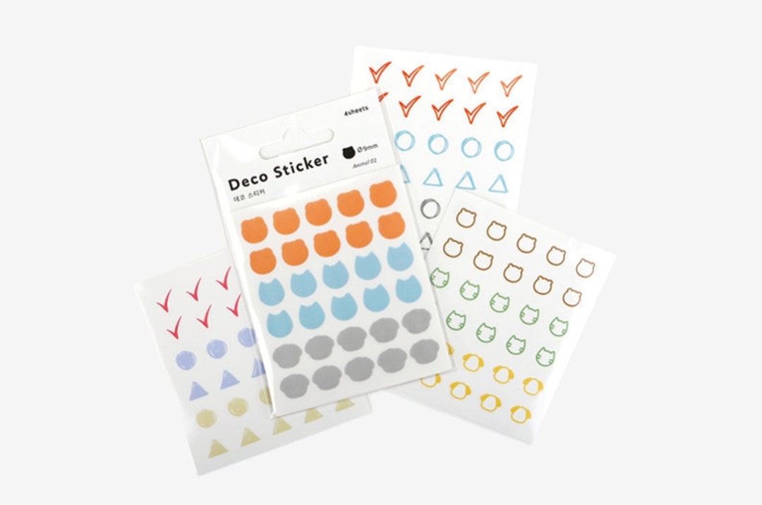 Transparent Planner Stickers Ver.4 12 Types / Stationery / - Etsy