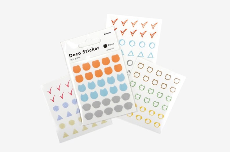 Transparent Planner Stickers Ver.4 12 Types / Stationery / | Etsy