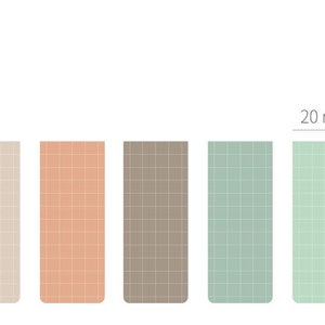 Magnetic Bookmarks grid Sunset / Grid Planner Bookmark / Journal ...