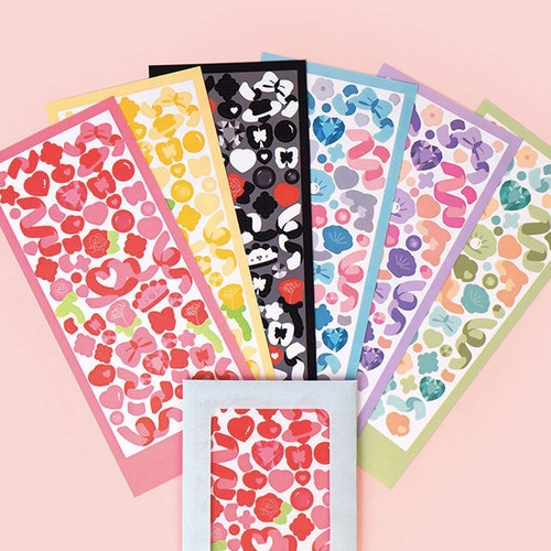 LINE Sticker Pack all in Deco 6sheets / Journal Stickers / - Etsy