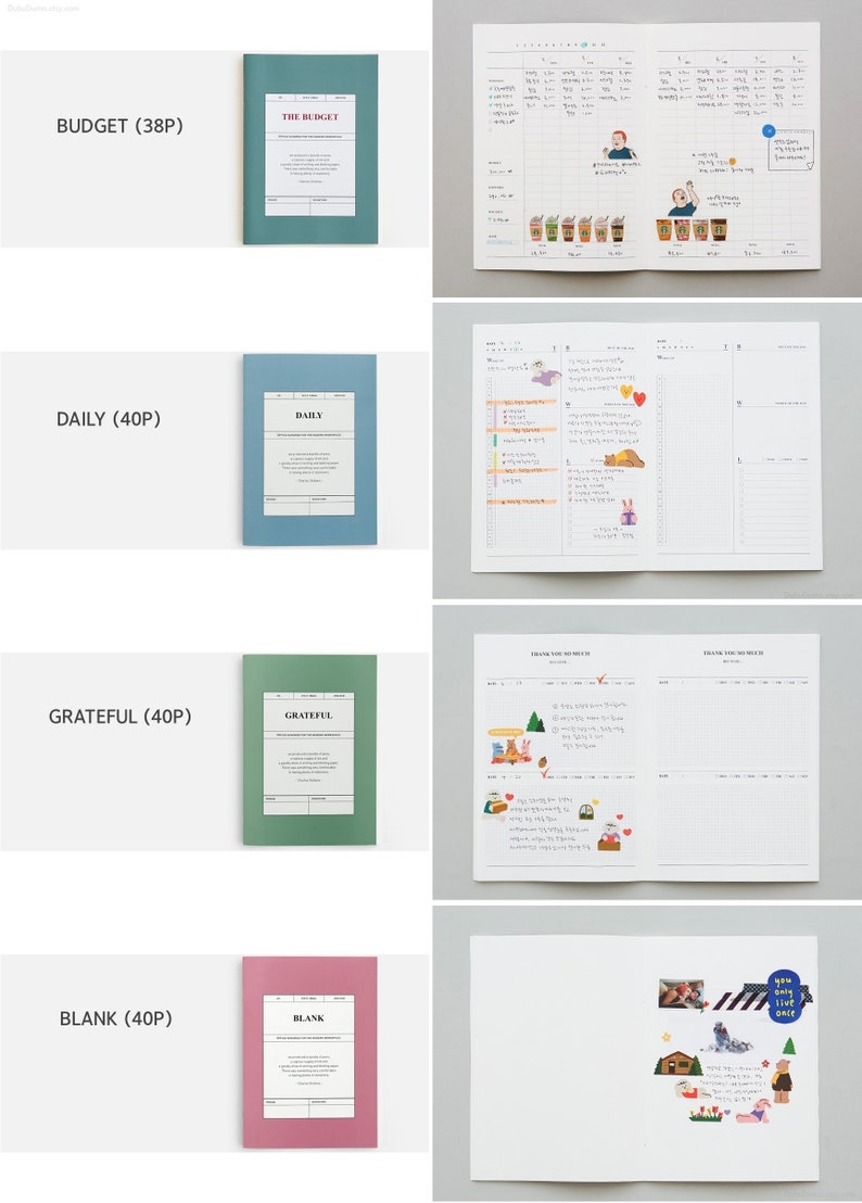 A5 Archive Notebook 12types / Monthly Planner Weekly - Etsy