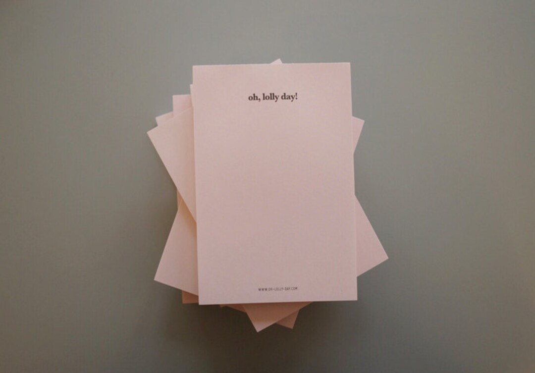 Simple Pink Notepad / Notepad / Notepads / Memo Pad / Bookmark - Etsy