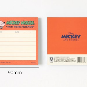 Vintage Disney Memo Pad 5types / Mickey Mouse Notepad / Scrapbooking ...