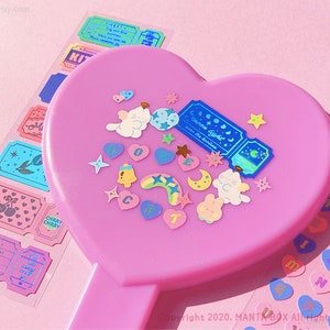 HEART Alphabet Aurora Sticker / Hologram Planner Stickers ...