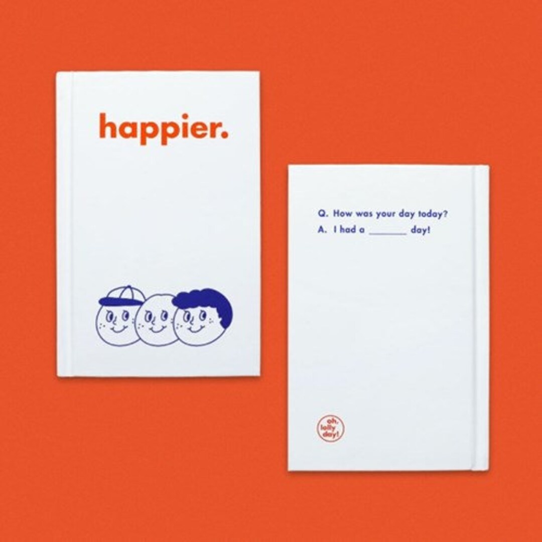 Happier Notebook_how Was Your Day / Lined Journal Notebook / Journal ...