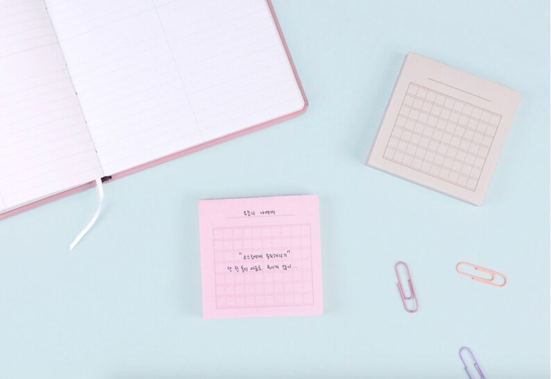 Square Notepad Notepads 100sheets Fun Notepads Small Etsy