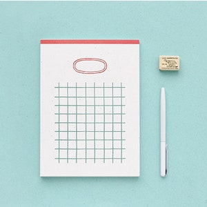 Writing Notepad M 2types / Grid Notepads / Line Notepad / Memo Pad ...