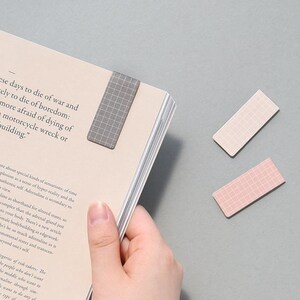 Magnetic Bookmarks grid Misty / Grid Planner Bookmark / Journal ...