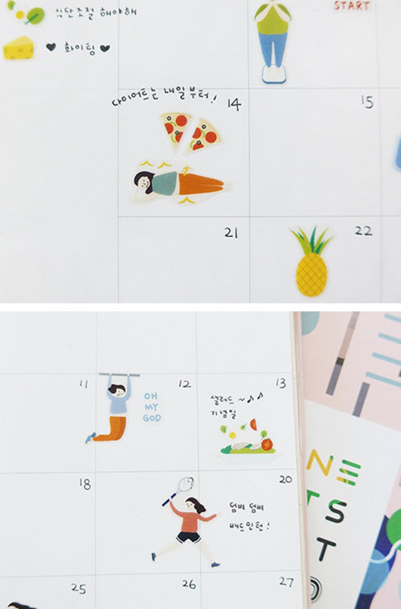 Planner Stickers diet / Diary Stickers / Journal Stickers / - Etsy