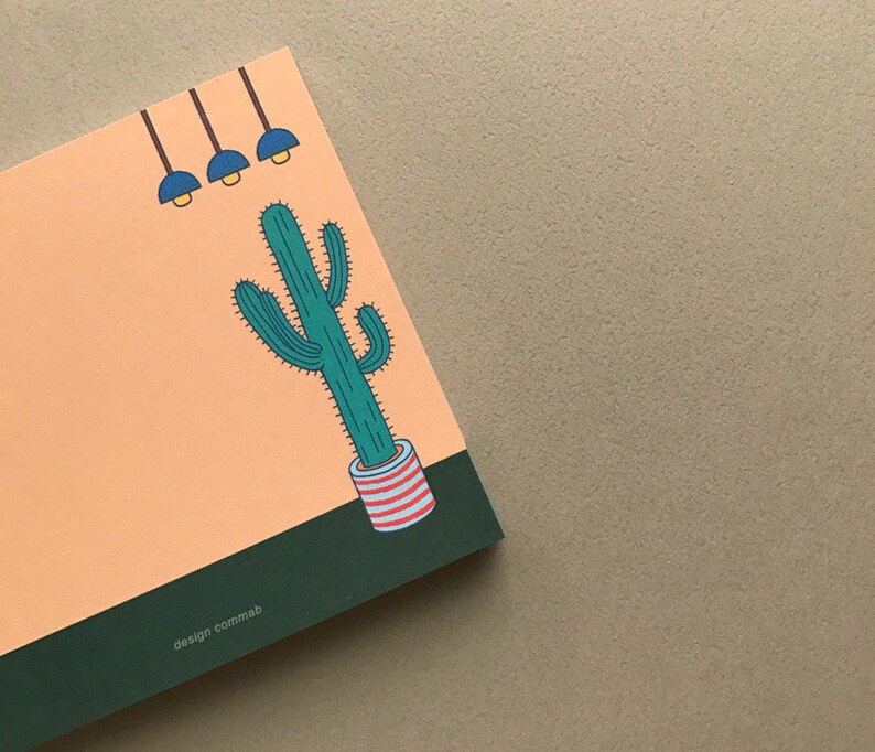 Cactus Notepad / Notepads / Memo Pad / Stationery / - Etsy