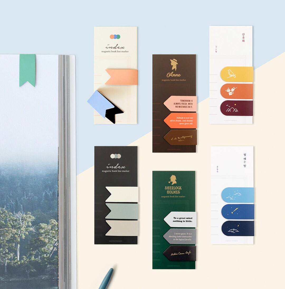 Index Magnetic Bookmarks / Planner Bookmark / Journal Bookmark ...