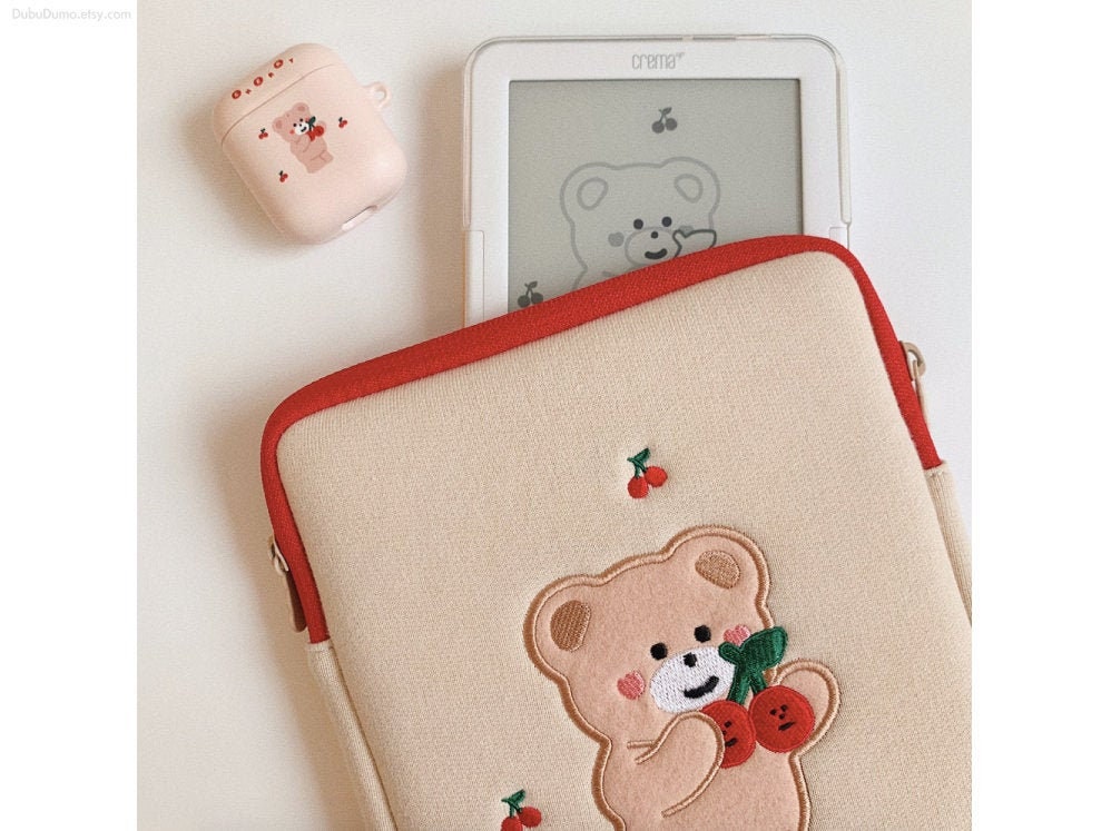 10inch 13inch 15inch iPad Case Laptop Case Beige Cherry | Etsy