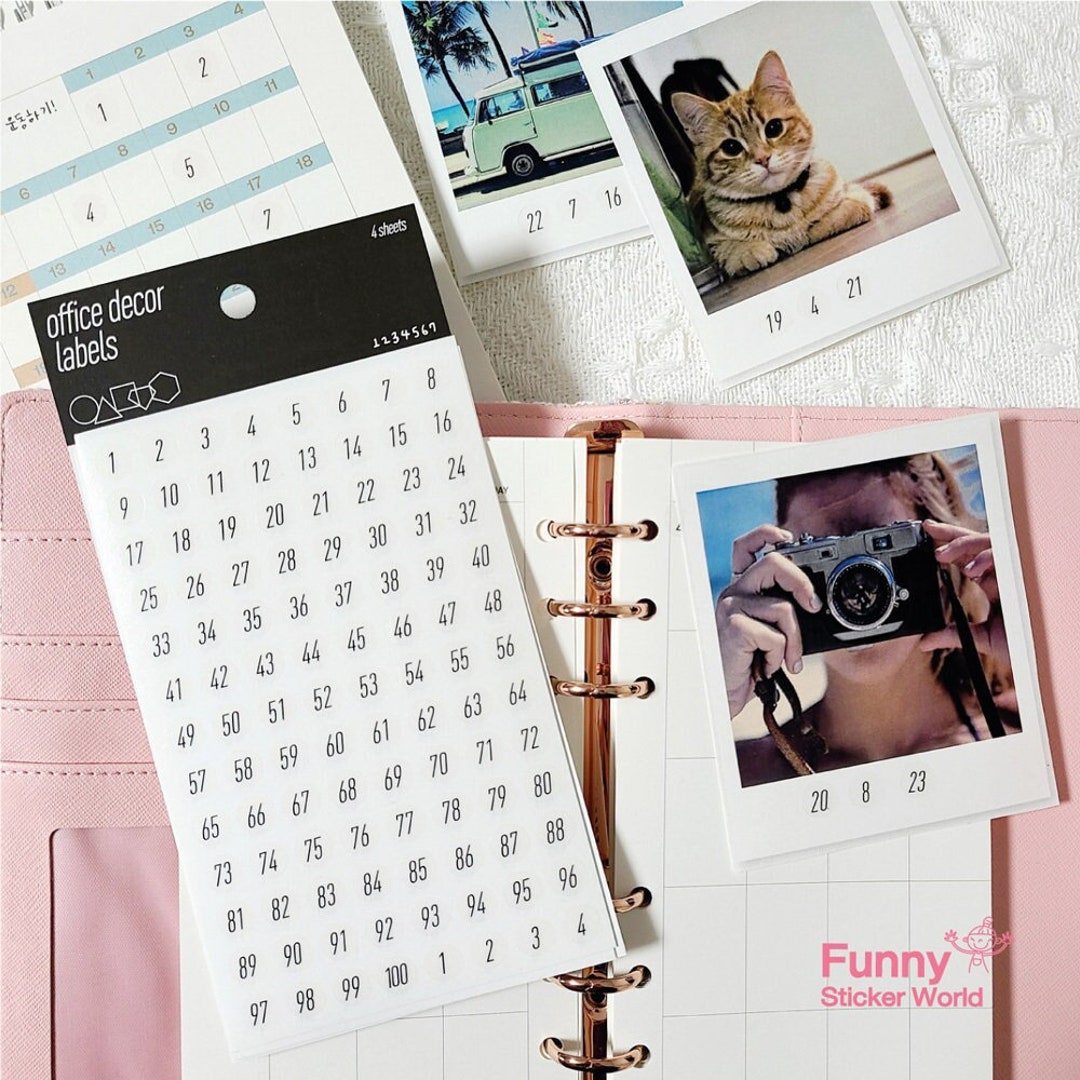 Planner Sticker number / Journal Stickers / Scrapbooking Stickers ...