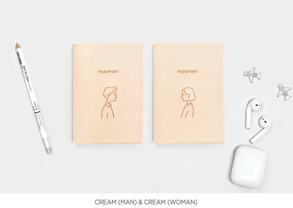 Couple Passport Covers 4types / Simple Couples Passport - Etsy