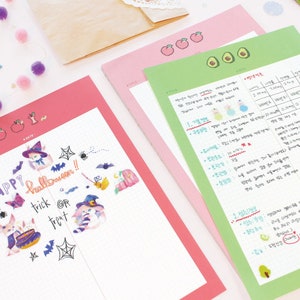 B5 Grid Notepads 6types / Simple Notepad / Big Memo Pad / Sticky Notes ...