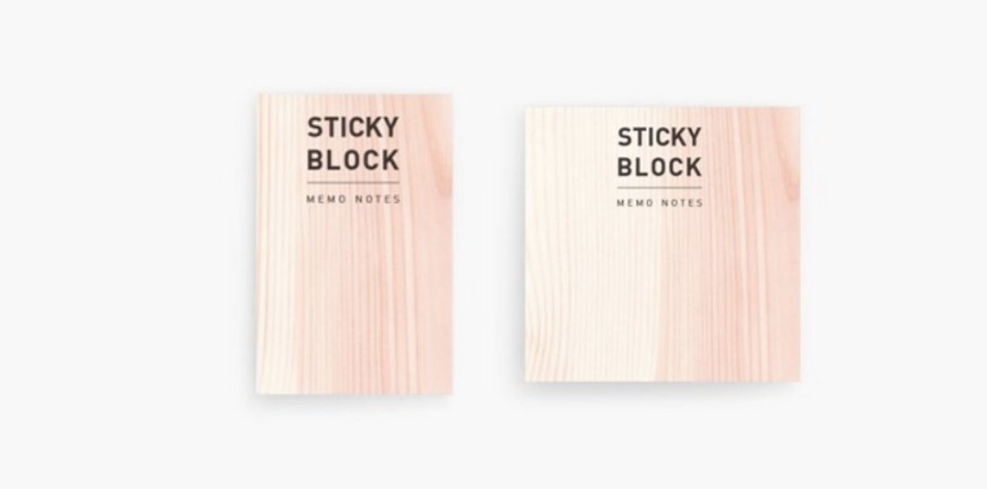 Sticky Notes wood Pattern / Notepads / Personalized Notepad - Etsy