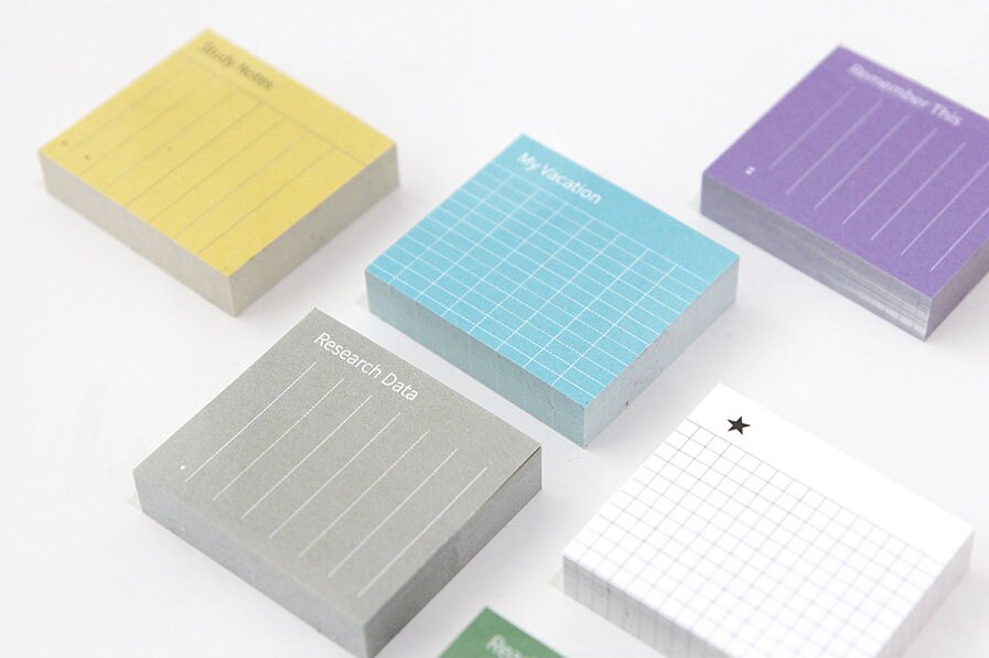 Index Sticky Notes / Bookmark Sticky Note / Notepads Notepad | Etsy