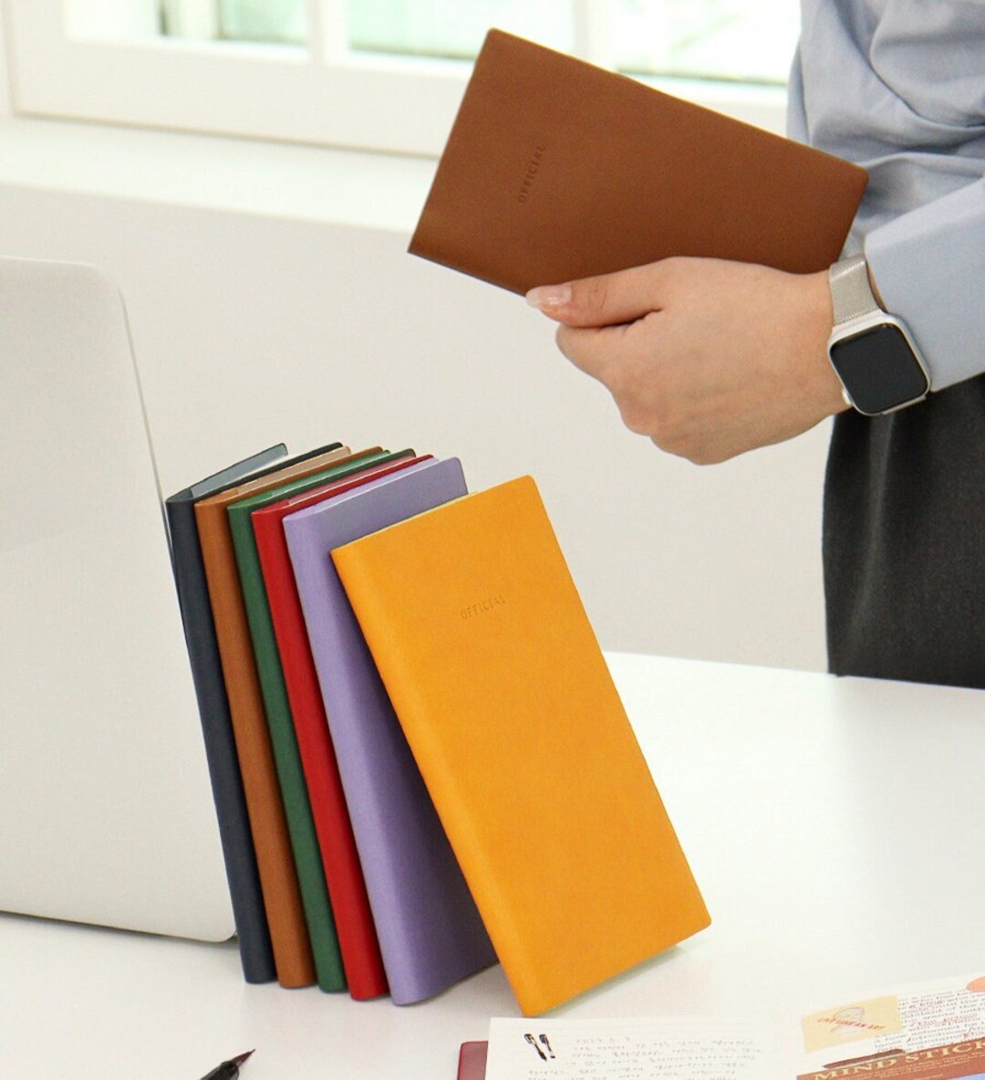 Official Slim Line Notebook 6colors / Handy Line Journal / - Etsy