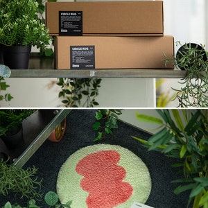 Circle Rug 4types / Mini Rug / Small Rug / Mini Size Carpet / on the ...