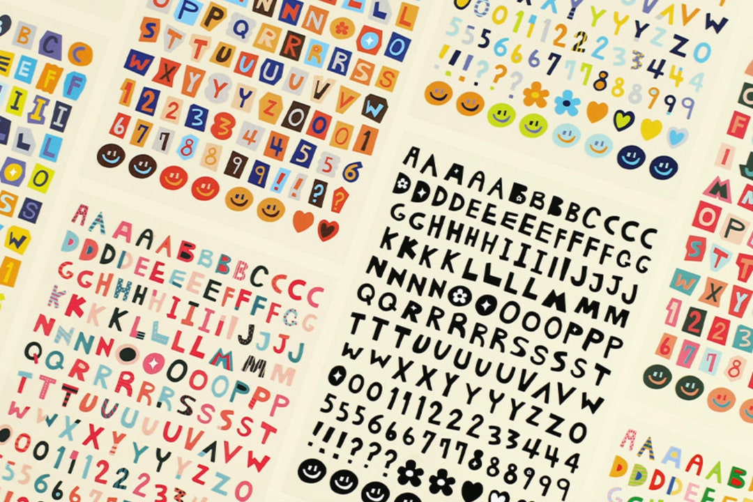 Color Alphabet Sticker / Stationery / Planner Stikers / Diary Stickers ...