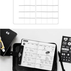 Black Weekly Planner / Undated Planner / Monthly Planner / Weekly Diary ...