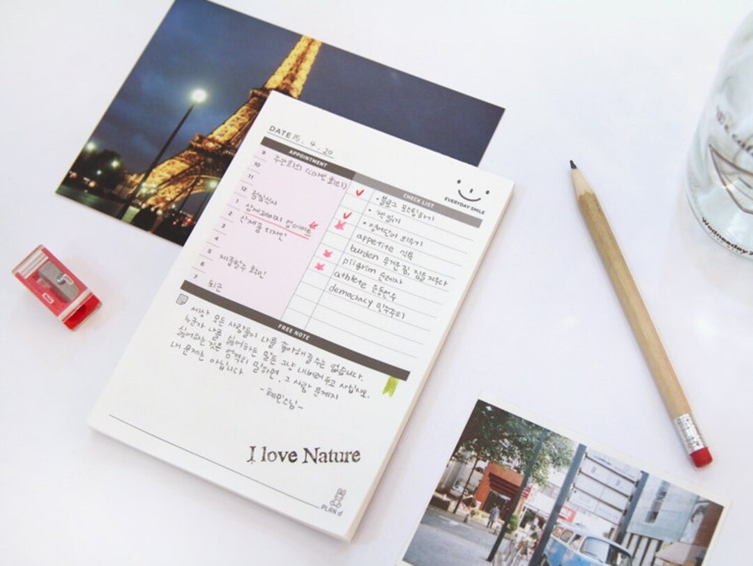 Daily Planner Notepad / Memo Pad / Check List / to Do List / Daily Plan ...