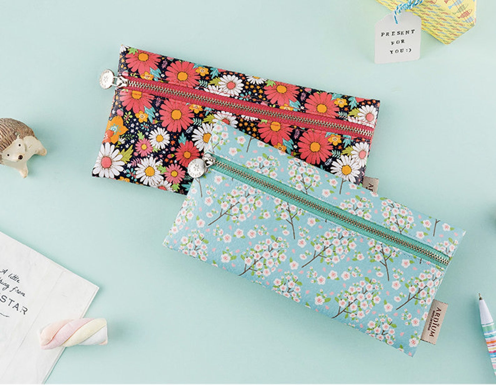Flower Pencil Case / Flowery Pen Case / Floral Pencil Pouch / - Etsy