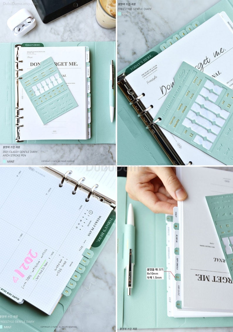 Leather Index Stickers 10colors / Tabs Stickers / Planner - Etsy