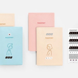 Couple Passport Covers 4types / Simple Couples Passport - Etsy