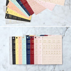 Leather Index Stickers 10colors / Tabs Stickers / Planner Stickers ...