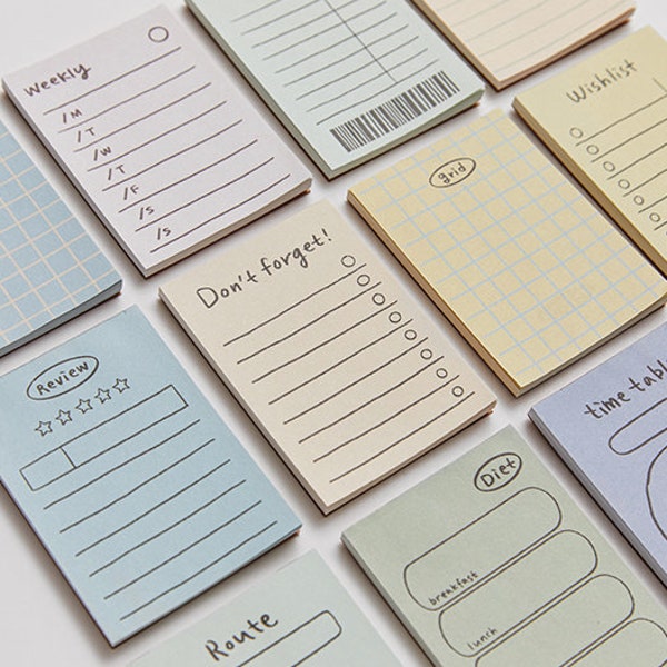 Memo Pad - Etsy